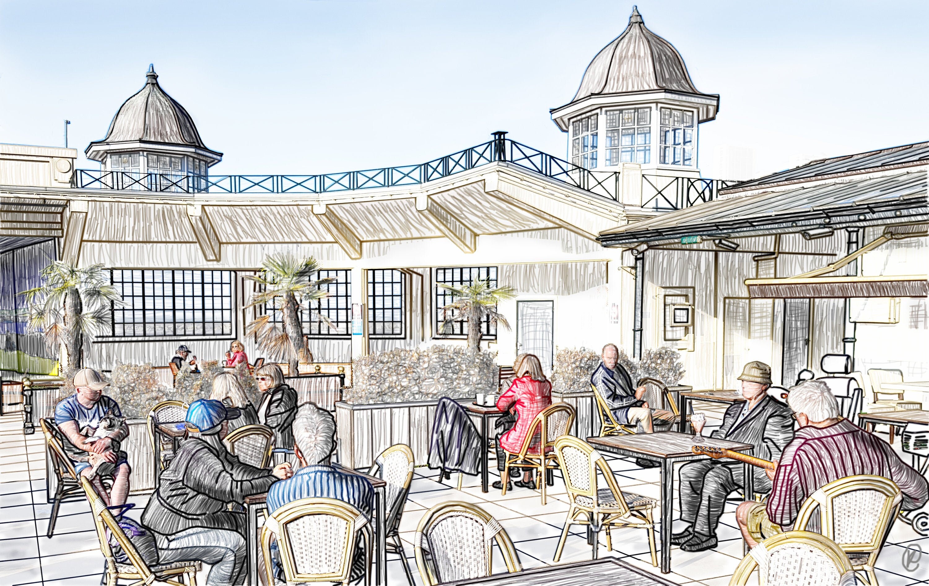 Cafe and Music at the Seaside. Bandstand, Herne Bay, Kent, UK. - Etsy UK