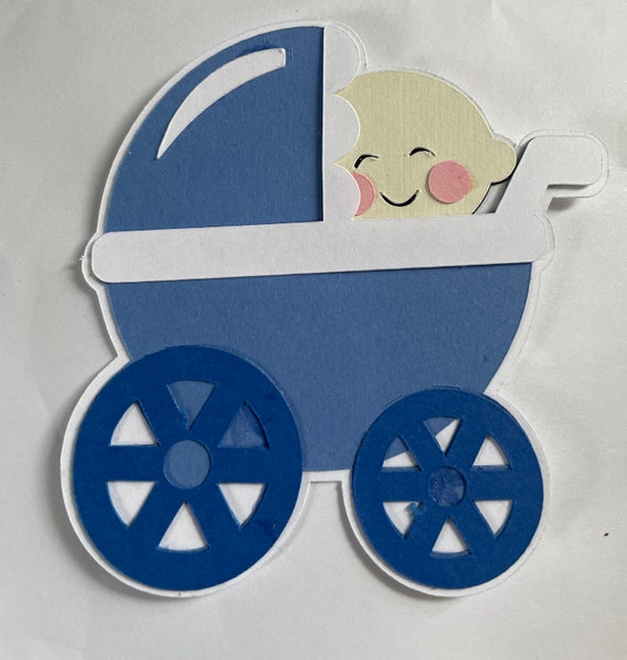 Baby Boy Stroller Die Cut - Etsy