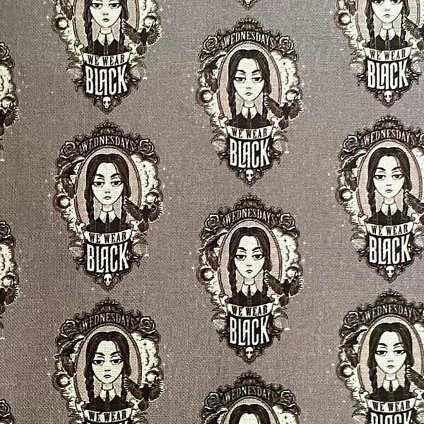 Wednesday Addams Fabric - Etsy