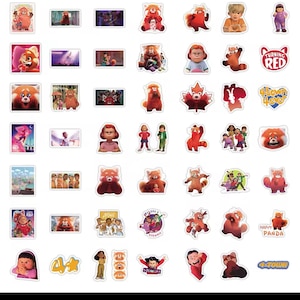 Disney Turning Red Sticker Packs | Water Resistant | Laptop Stickers ...