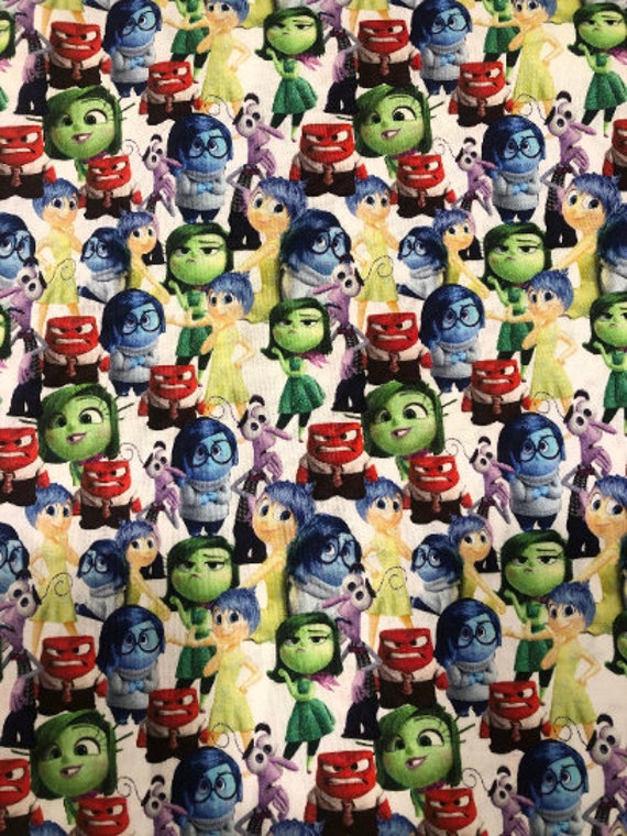 Inside Out Collage 100% Cotton Fabric by the Yard Disney Joy | Etsy