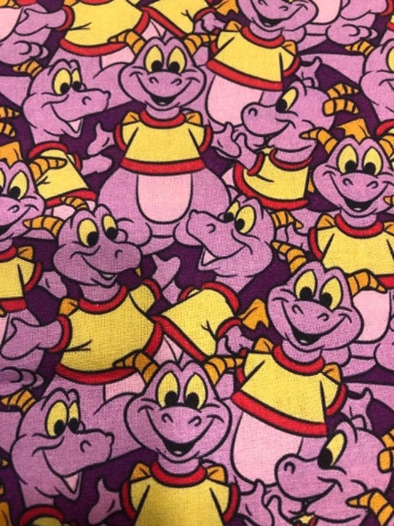 Disney Figment Fabric 100 Cotton Fabric Fat Quarter Tumbler Etsy