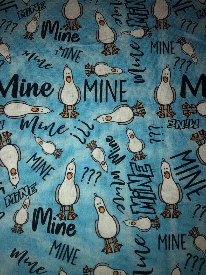 Finding Nemo Seagulls Mine Collage 100% Cotton Fabric by the Yard ...