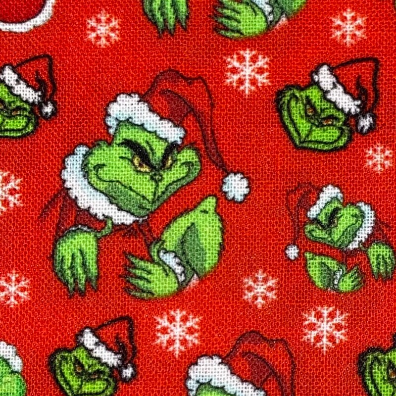 Grinch Fabric by the Yard - Etsy