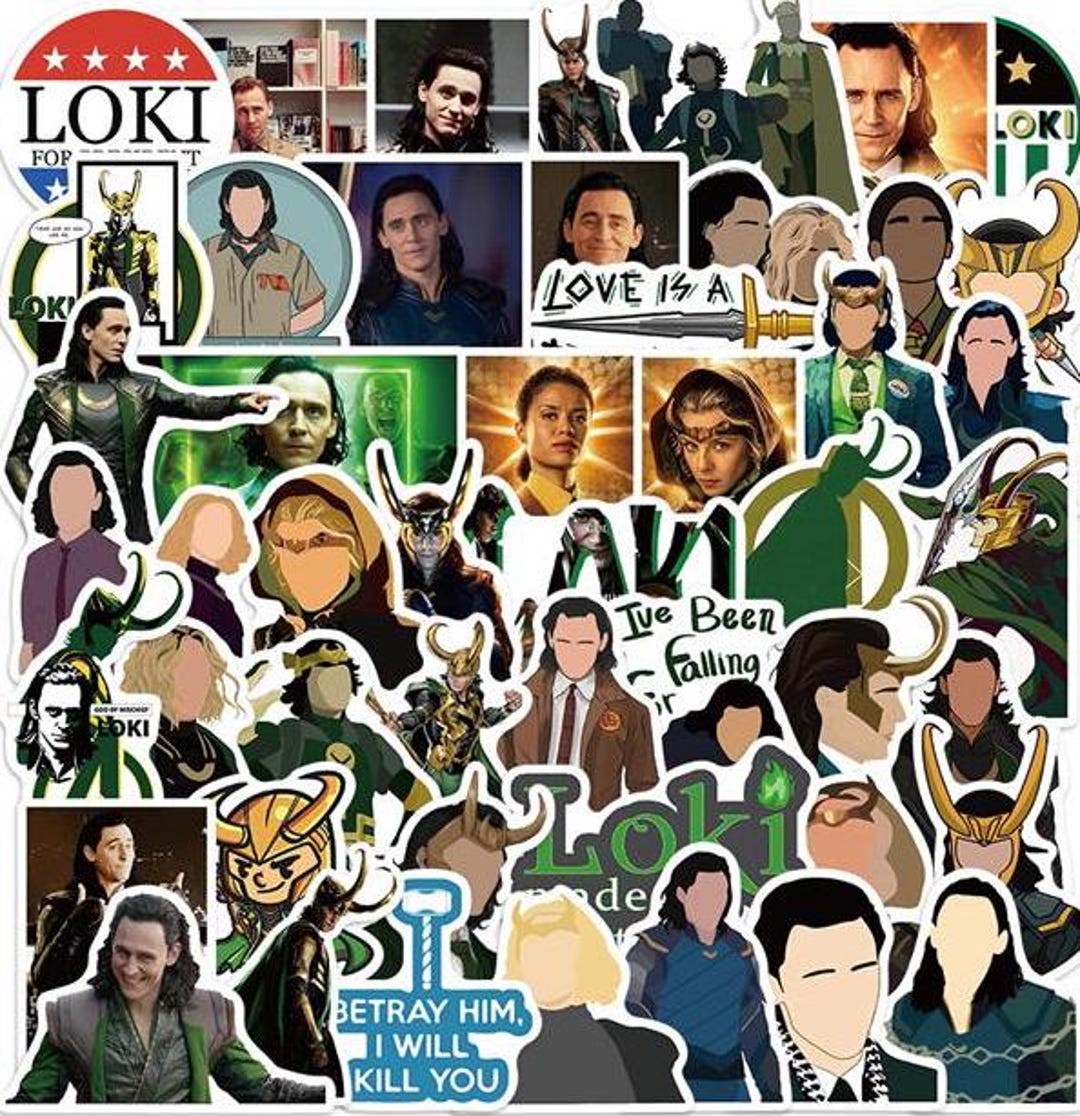 Loki Stickers Pack | Water Resistant | Laptop Sticker | Water Bottle ...