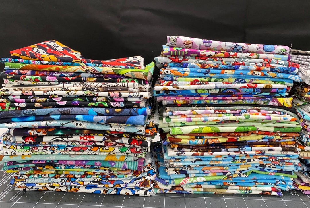 Novelty Fat Quarter Fabric Bundle 100% Cotton Quilting Mystery Grab Bag ...