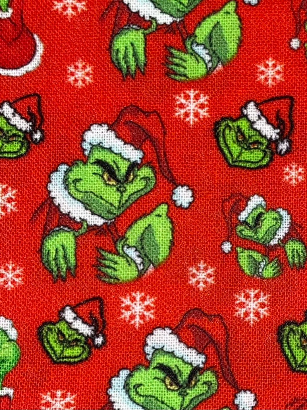 The Grinch Fabric 100% Cotton Fabric Fat Quarter Tumbler Cut Christmas ...