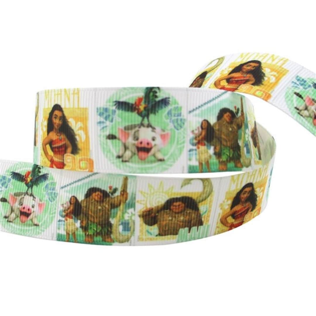 Disney Moana Ribbon 1 High Quality Grosgrain Ribbon by the Yard Pua ...