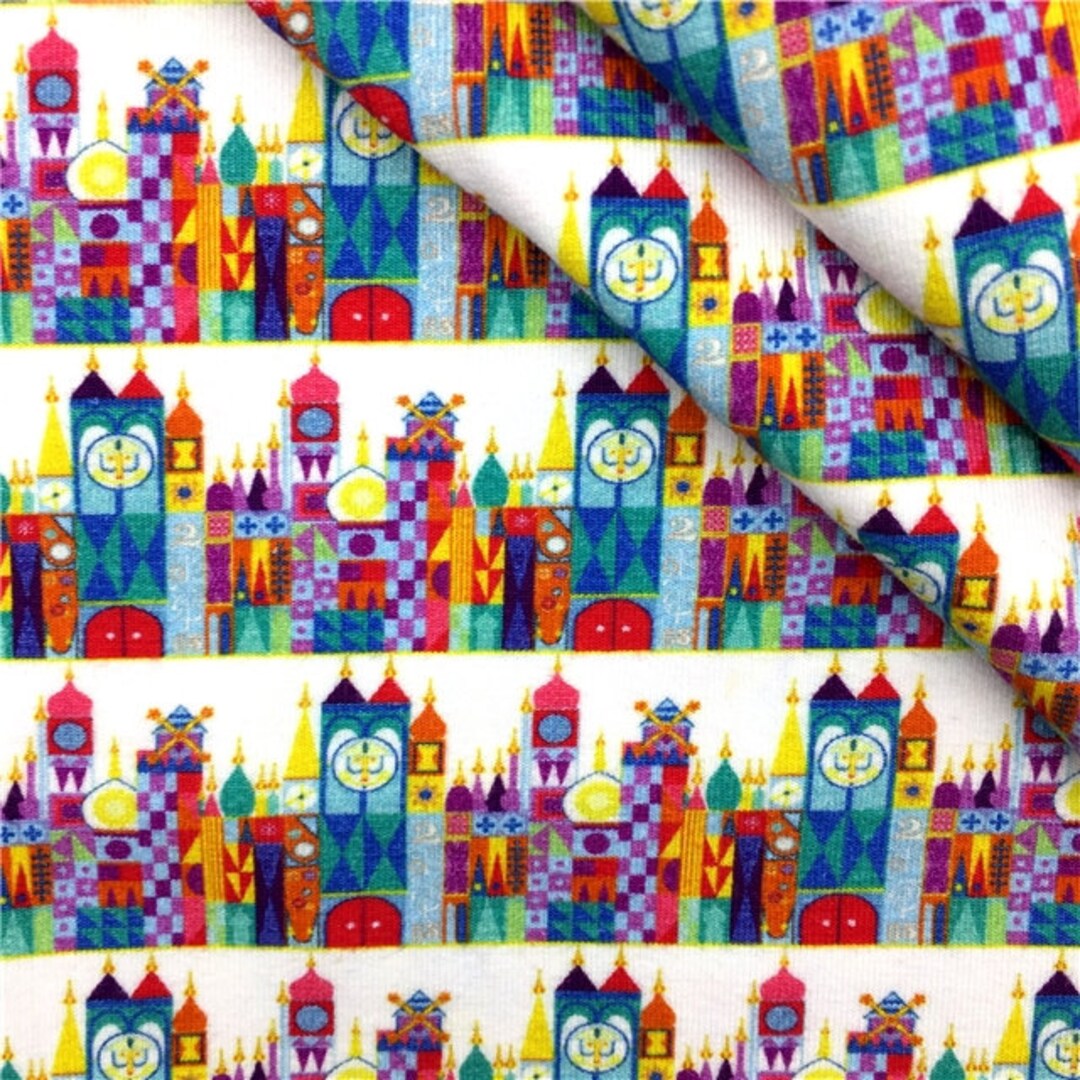 Disney Its A Small World Fabric 100% Cotton Fabric by the Yard Disney ...
