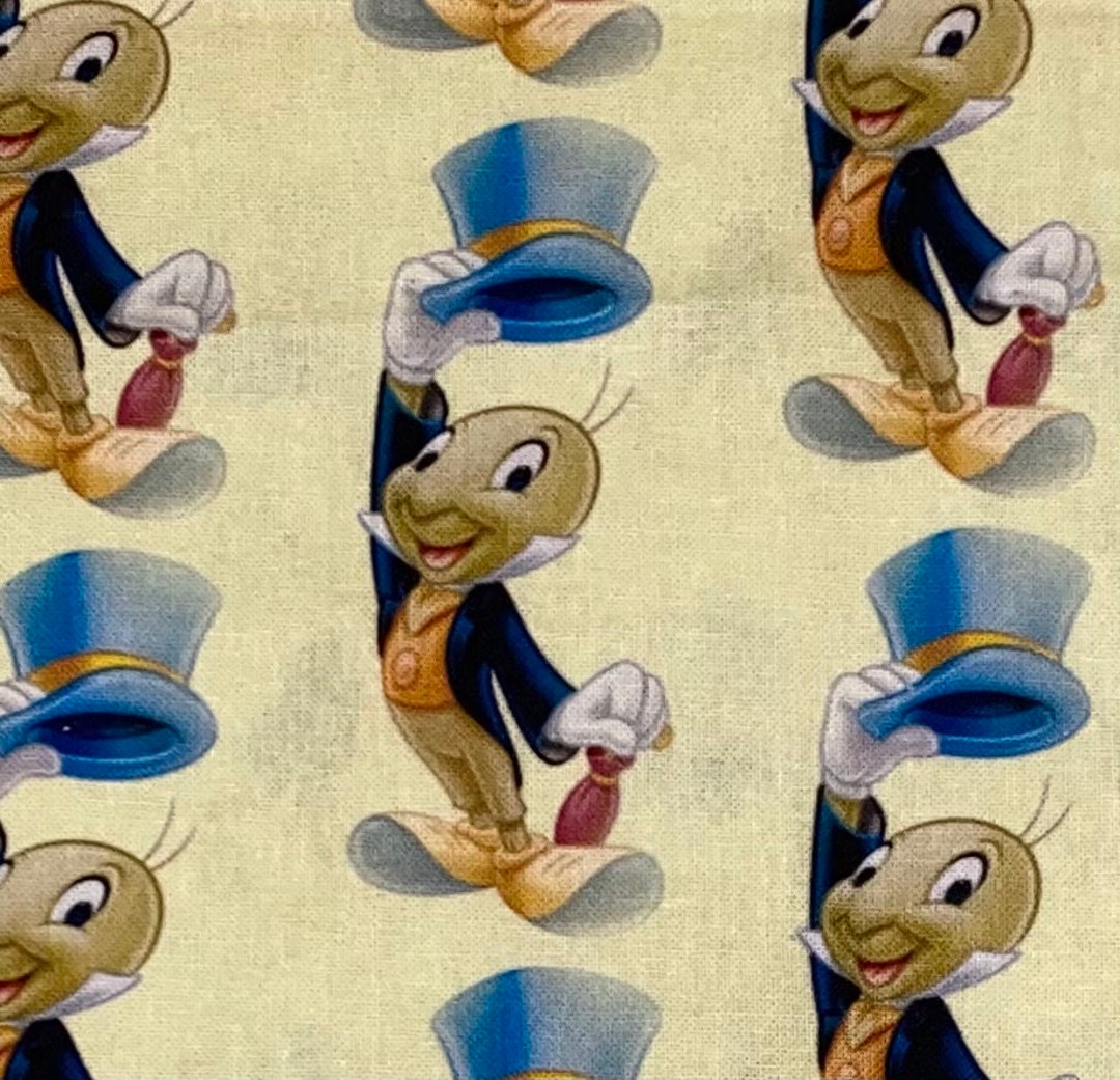 Disney Pinocchio Fabric 100% Cotton Fabric Fat Quarter and Tumbler Cuts ...