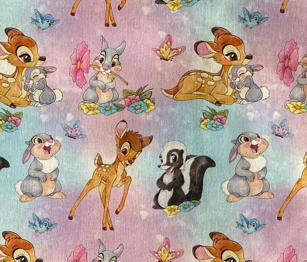 Disney Bambi Fabric 100% Cotton Fabric by the Yard Disney Movie Film ...