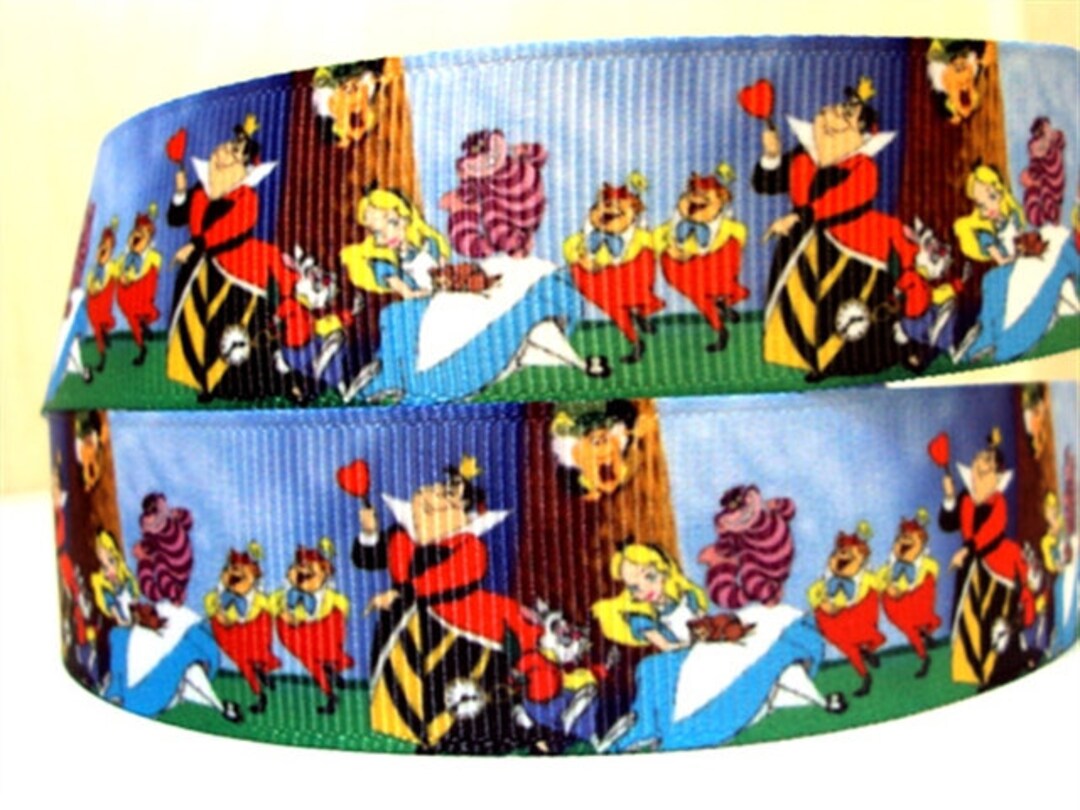 Disney Alice in Wonderland Ribbon 1 High Quality Grosgrain Ribbon by ...