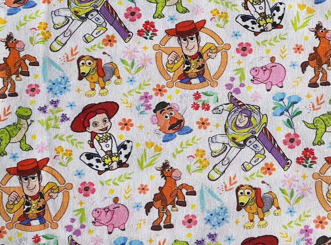 Disney Toy Story Fabric 100% Cotton Fabric by the Yard Disney Buzz ...