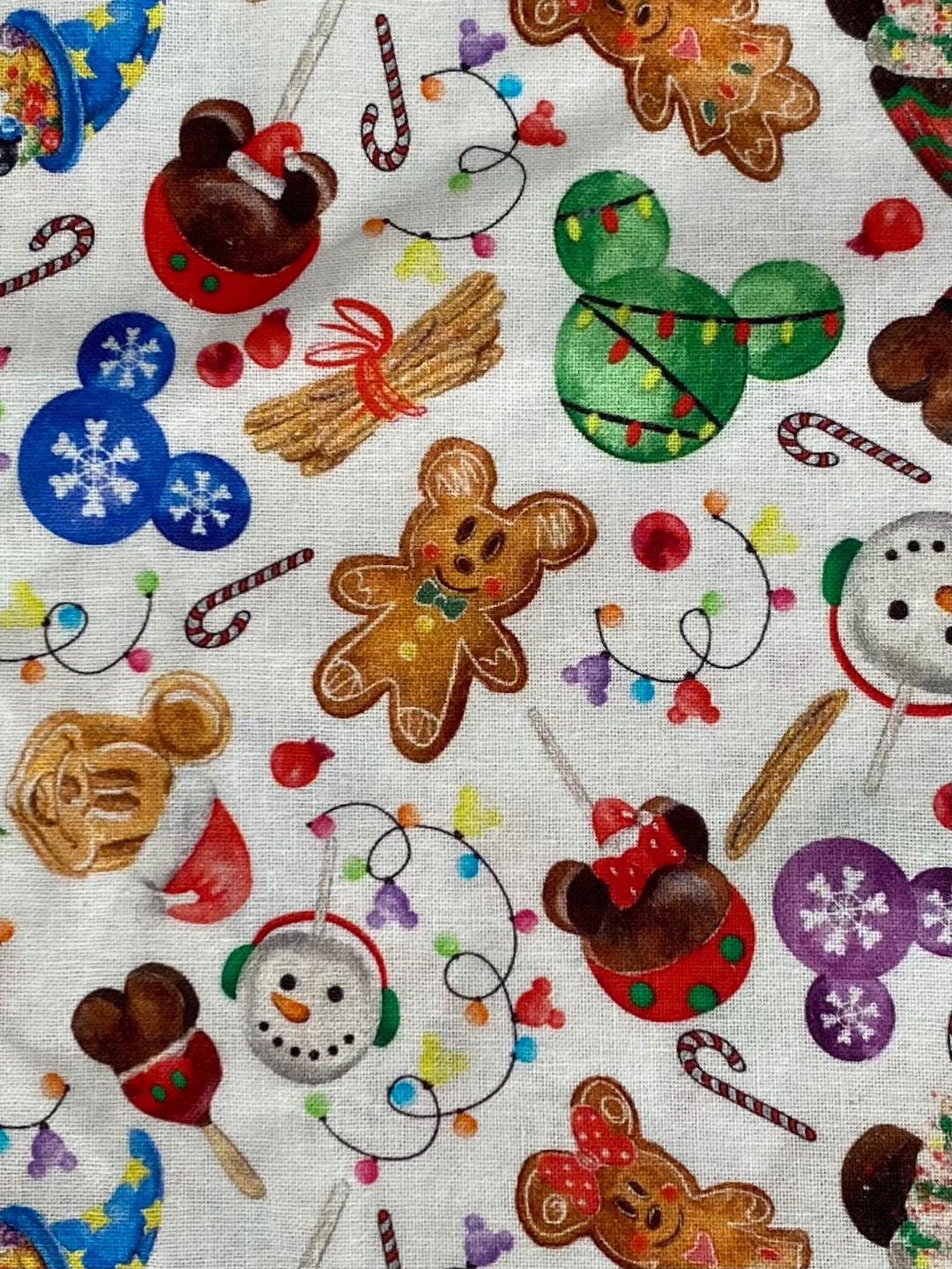 Disney Christmas Fabric 100% Cotton Fabric by the Yard Disney Micke ...