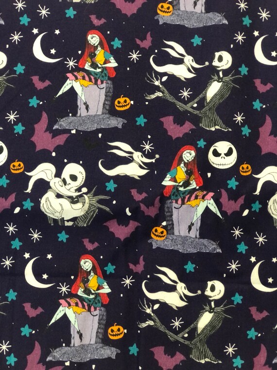 Nightmare Before Christmas Fabric 100% Cotton Fabric by the - Etsy