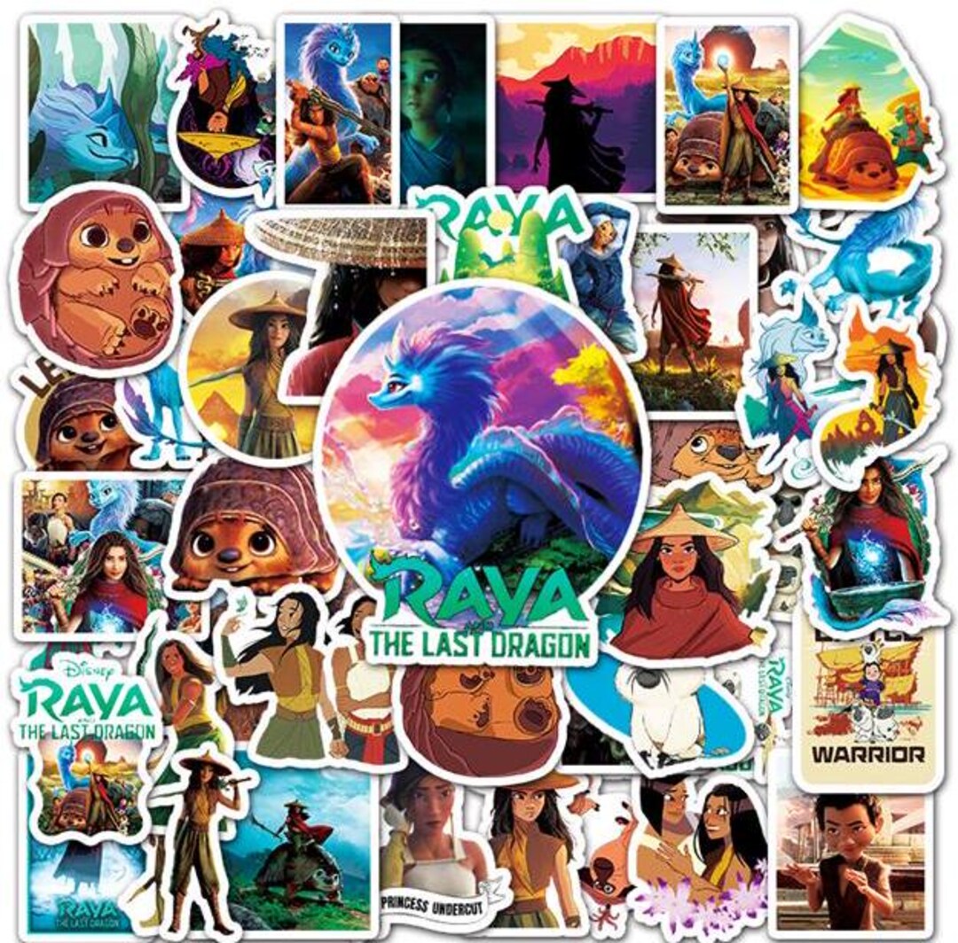 Disney Raya and the Last Dragon Sticker Packs | Water Resistant ...