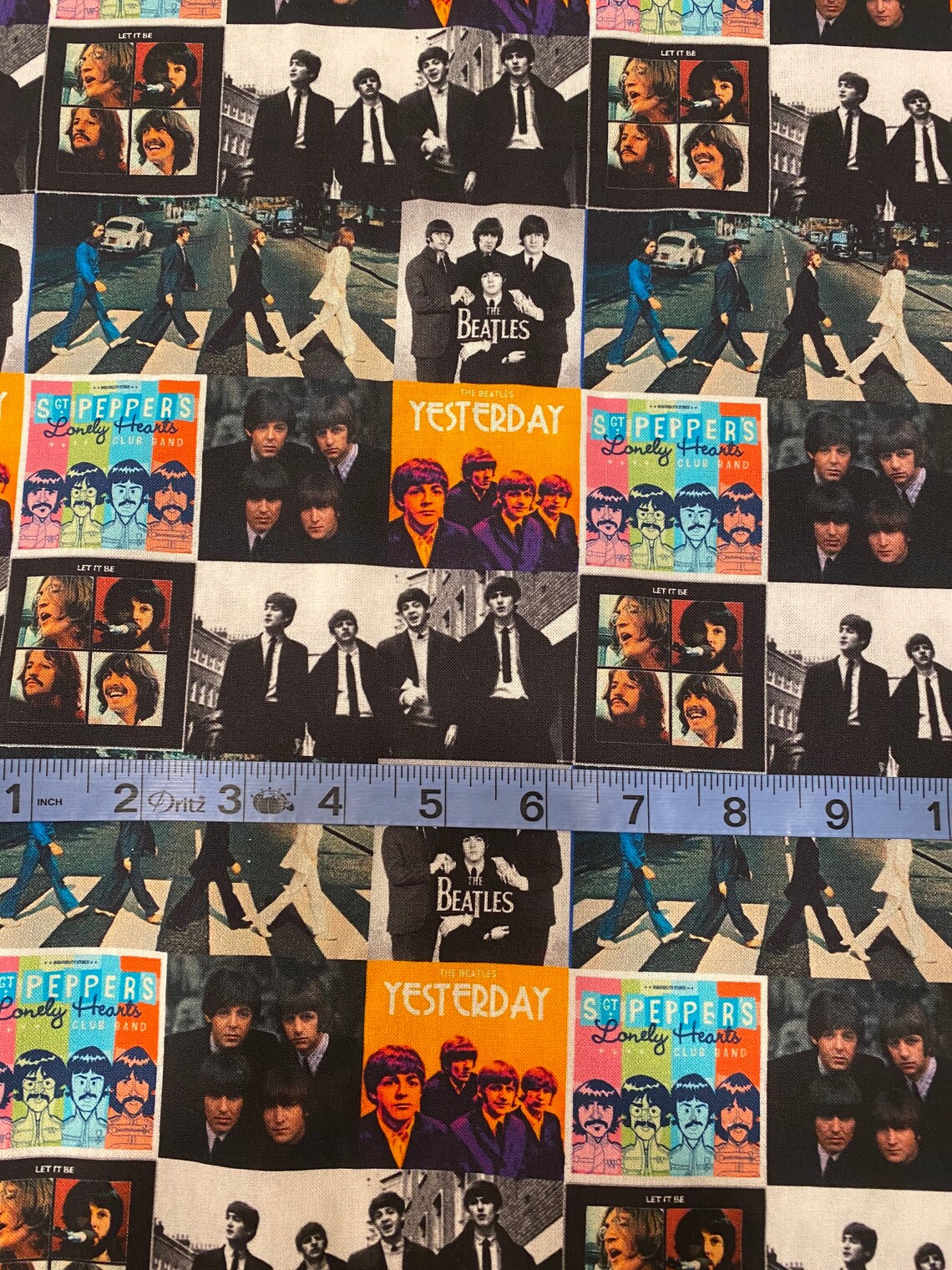 Beatles Fabric 100% Cotton Fabric by the Yard Music Group Album Covers ...