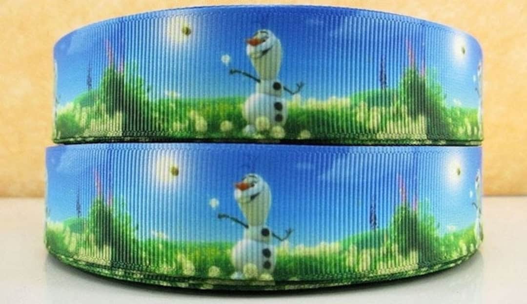 Disney Olaf Frozen Ribbon 1" High Quality Grosgrain Ribbon by the Yard ...