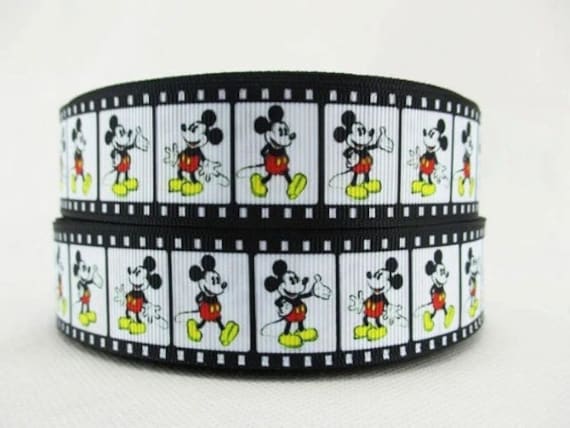 Disney Mickey Mouse Ribbon 1 High Quality Grosgrain - Etsy