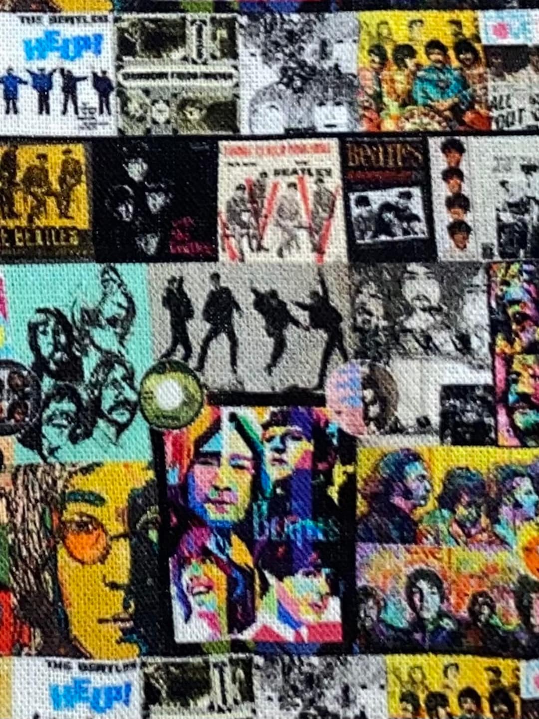 Beatles Fabric 100% Cotton Fabric by the Yard Paul Mccartney, John ...