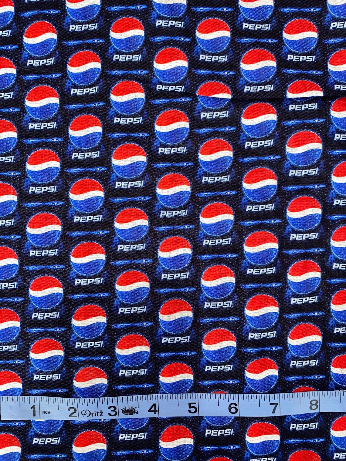 Pepsi Fabric 100% Cotton Fabric by the Yard Pepsi Cola Fabric - Etsy