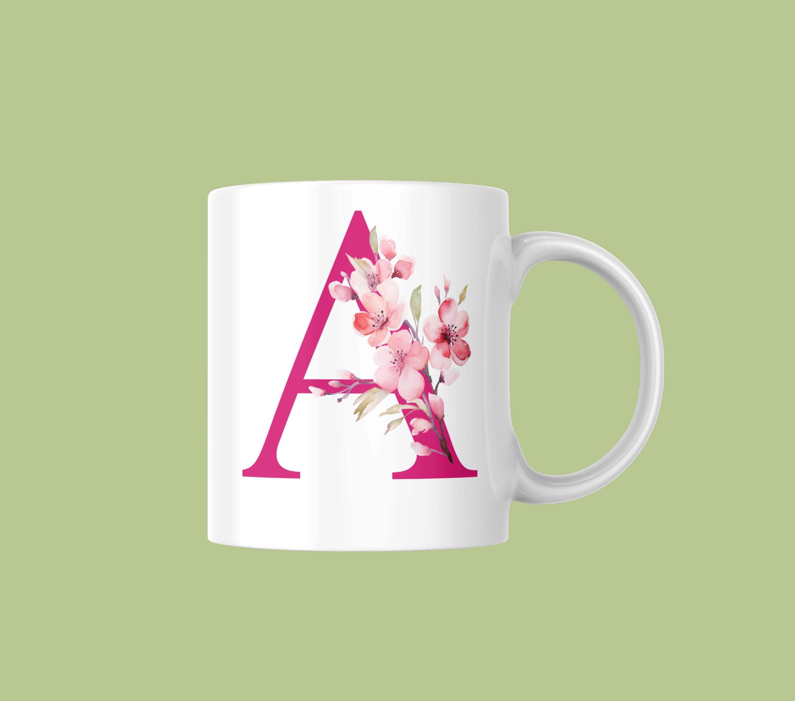 Hot Pink Floral Alphabet Watercolor Monogram In Png Format 26 Floral 0116