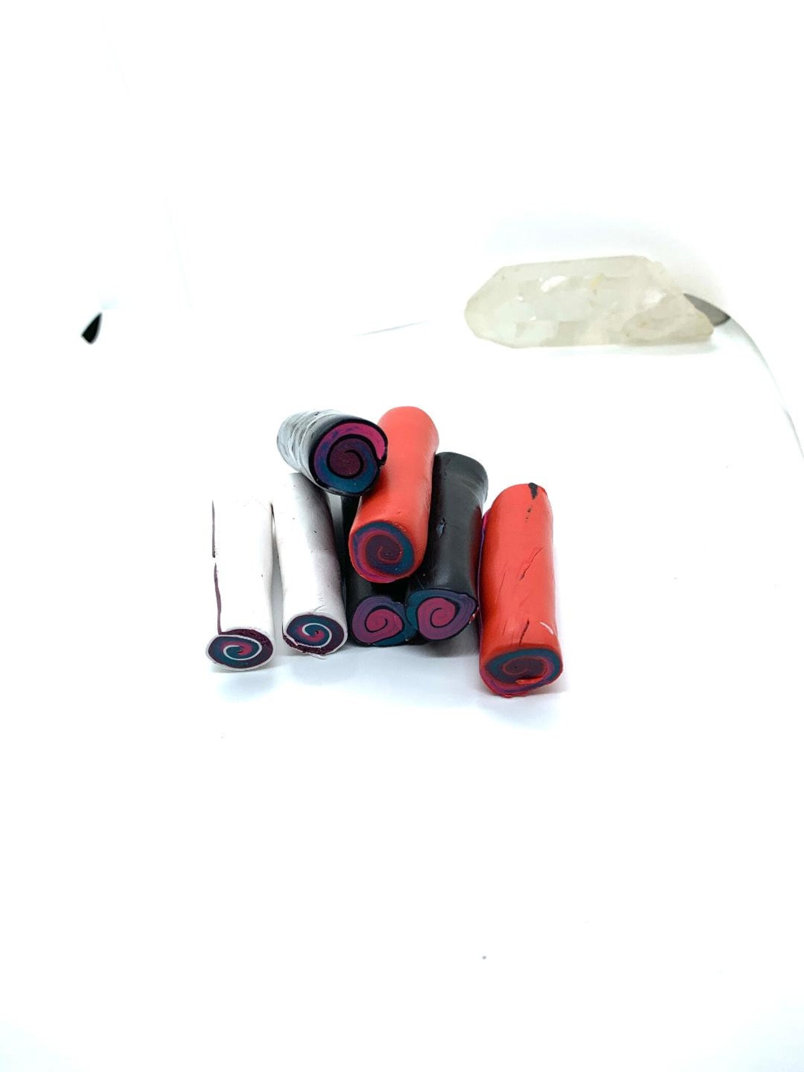 Swirl Raw Canes-unbaked Polymer Clay-cottage Core-raw Polymer Cane ...