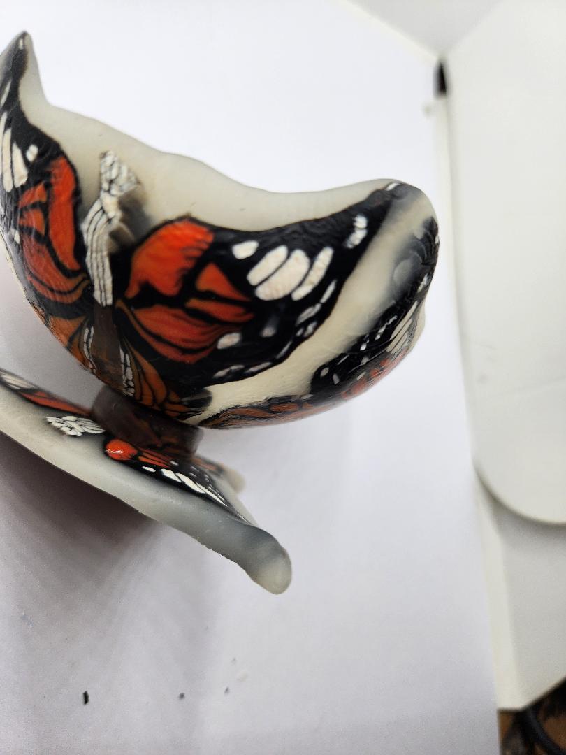Monarch Butterfly Bowl, Bowl, Polymer Clay Trinket Bowl, Handmade Bowl ...