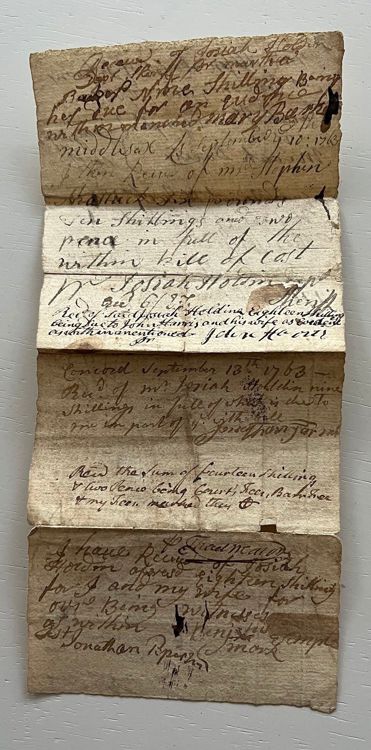 RARE 1700's Vintage Legal Document on Parchment With Transcript and ...