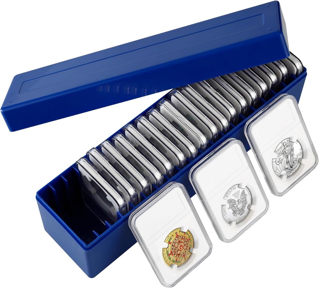 20 Pc. Coin Slab 38mm Coin Slab Holder for Morgan Peace IKE Silver ...