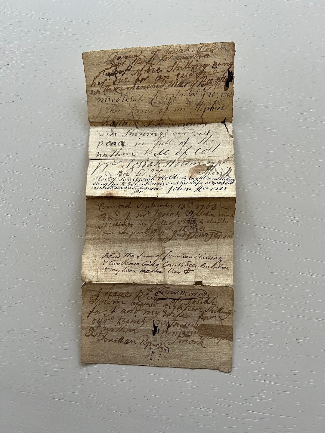 RARE 1700's Vintage Legal Document on Parchment With Transcript and ...