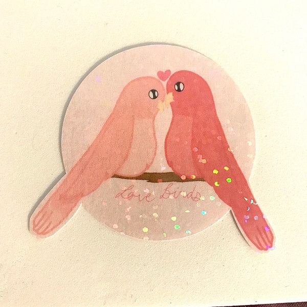 Love Birds Sticker - Etsy