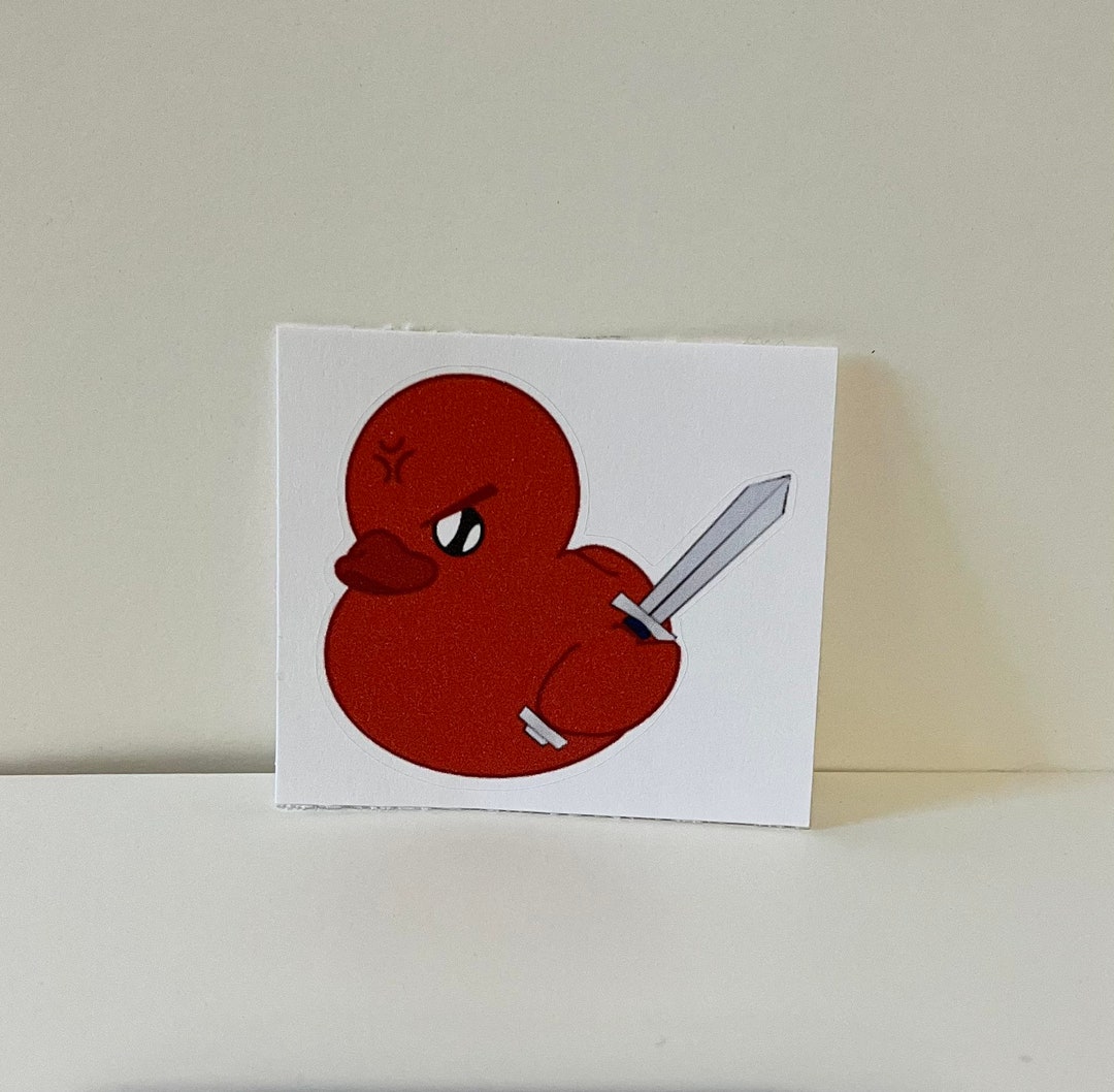 Angry Rubber Duck Sticker - Etsy