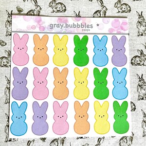 Peeps Sticker Sheet - Etsy