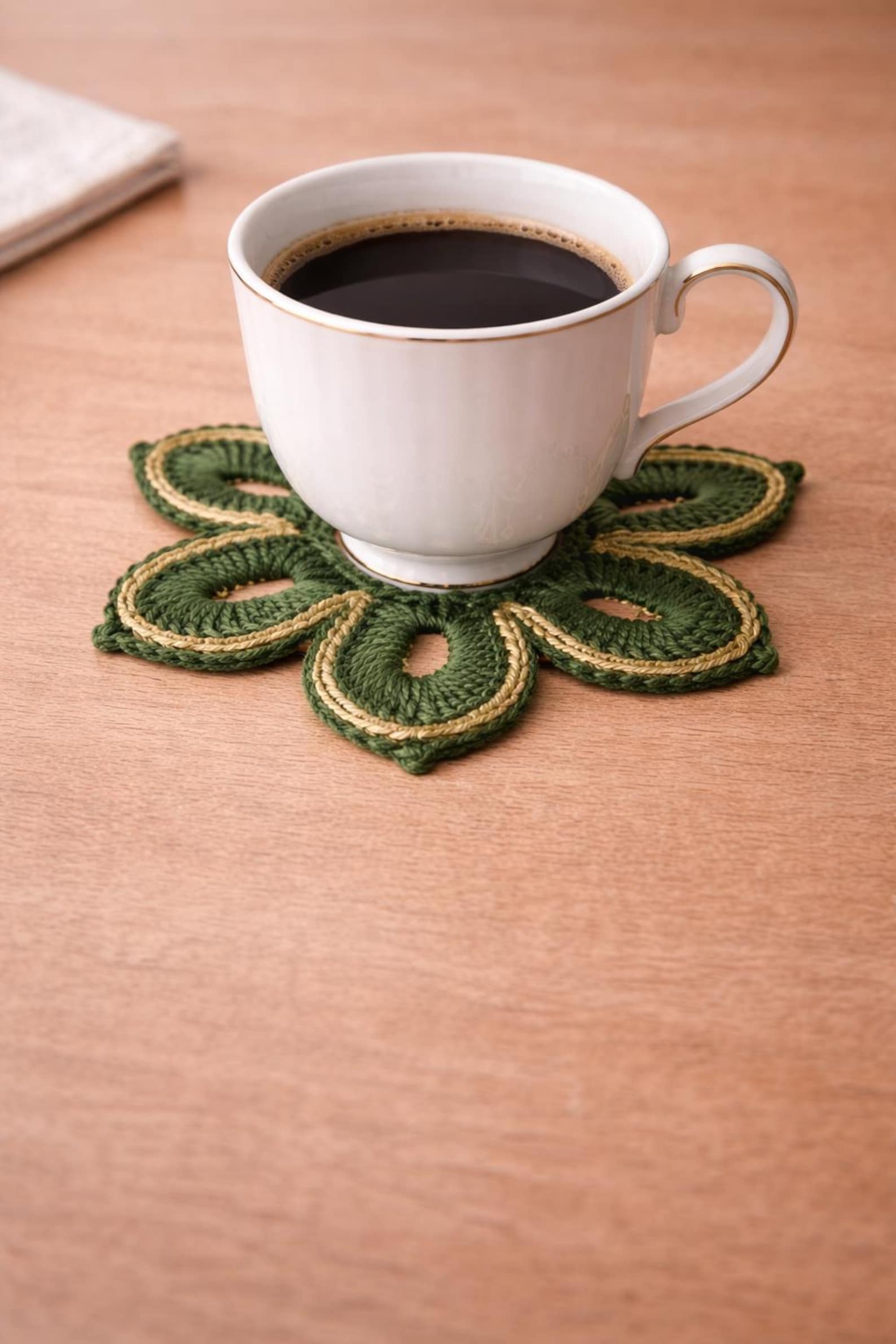 Crochet Flower Coaster & Spoon Holder Pattern | Multi-purpose Kitchen ...