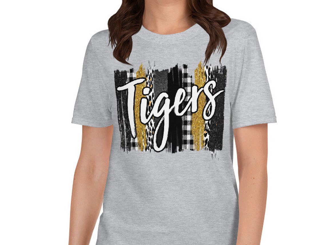 Tigers Mascot T-shirt, School Spirit Shirt, Team Tigers, School Colors ...