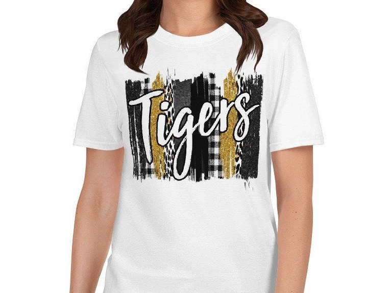 Tigers Mascot T-shirt, School Spirit Shirt, Team Tigers, School Colors ...