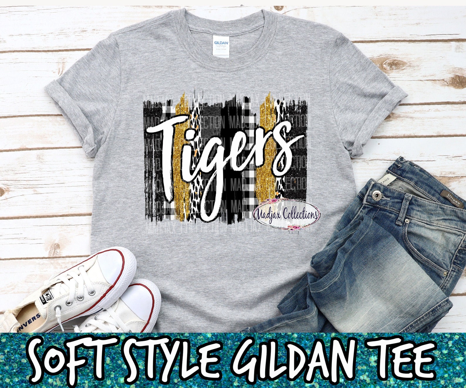 Tigers Mascot T-shirt, School Spirit Shirt, Team Tigers, School Colors ...