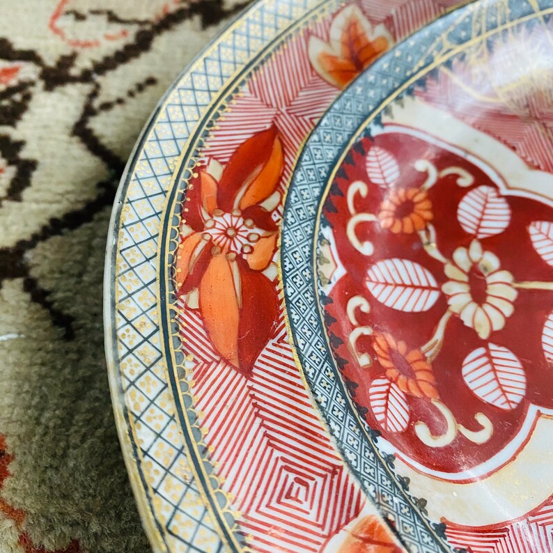 Antique Japanese Porcelain Oval Platter - Etsy