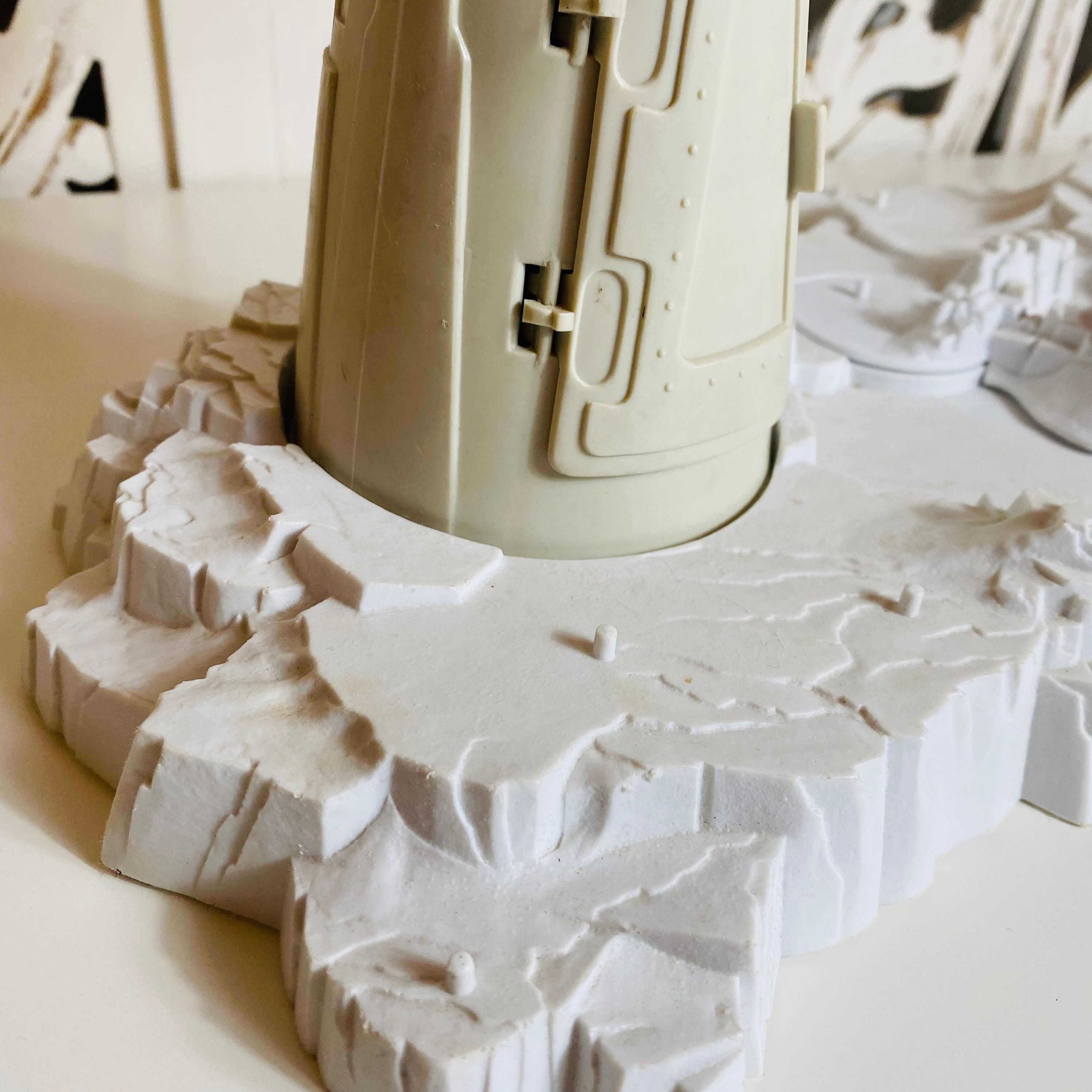 Vintage Star Wars Imperial Attack Base and Tauntaun Turret - Etsy