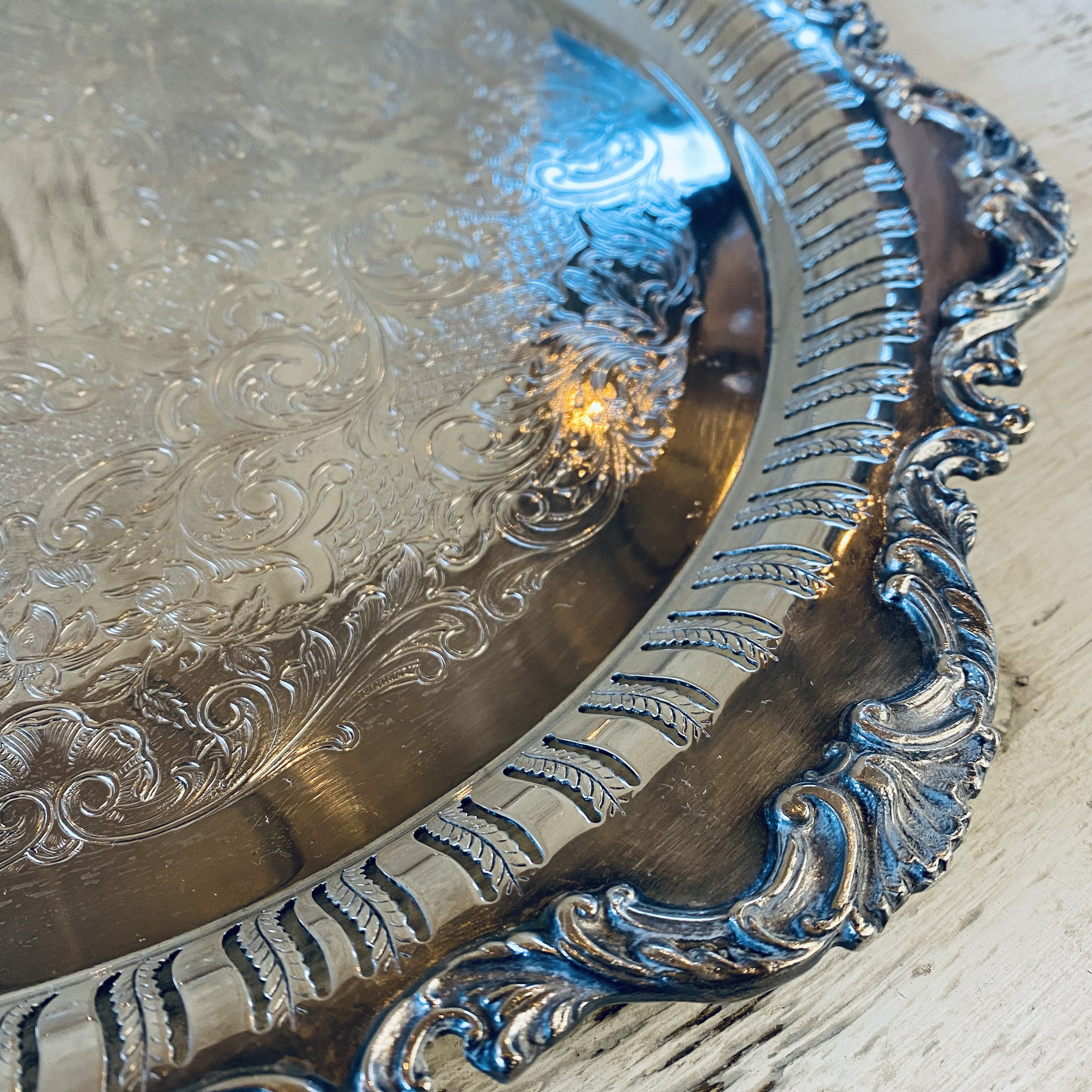 Vintage Oneida LTD Silver Plated Platter - Etsy