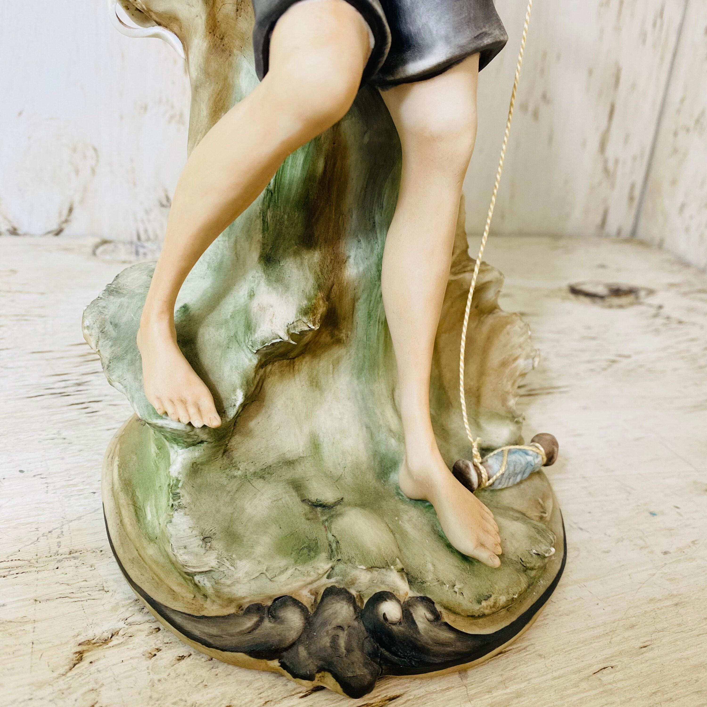 Vintage Porcelain Beach Boy With Kite Figurine - Etsy