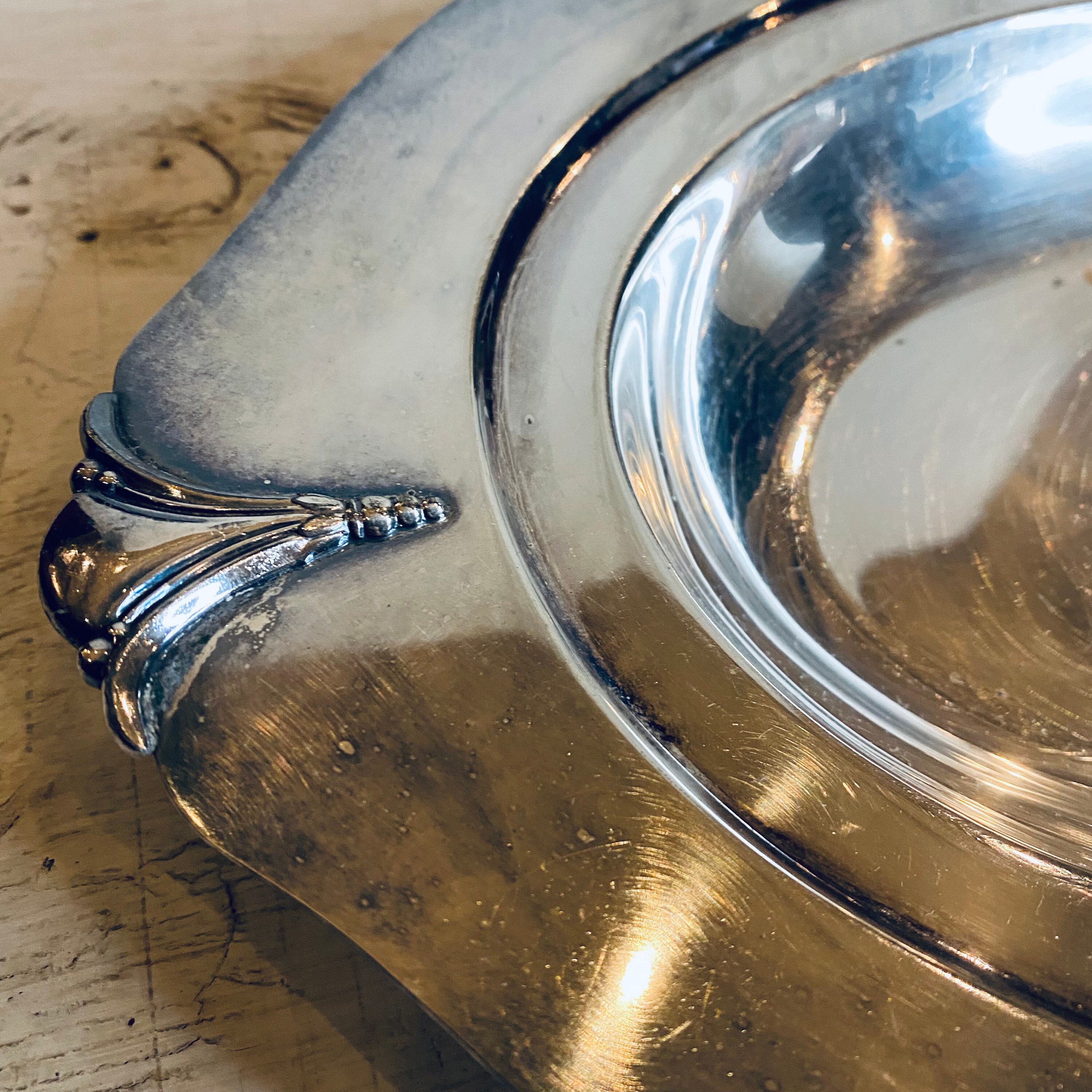 Vintage W.B. MFG. Co. Silver Plated Serving Dish - Etsy
