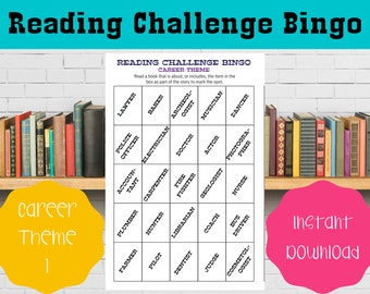 Bingo Reading Challenge - Etsy