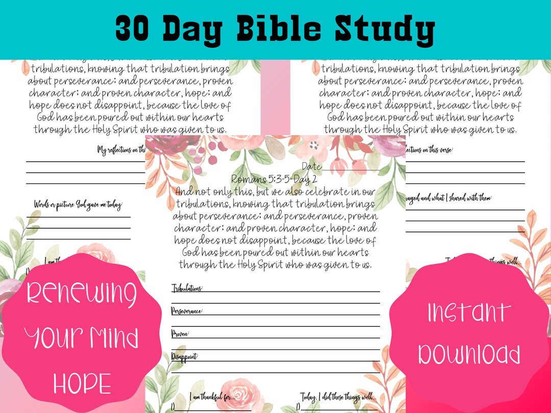 Hope Bible Study for Women Renewing Your Mind Day by Day Series 4 30 ...