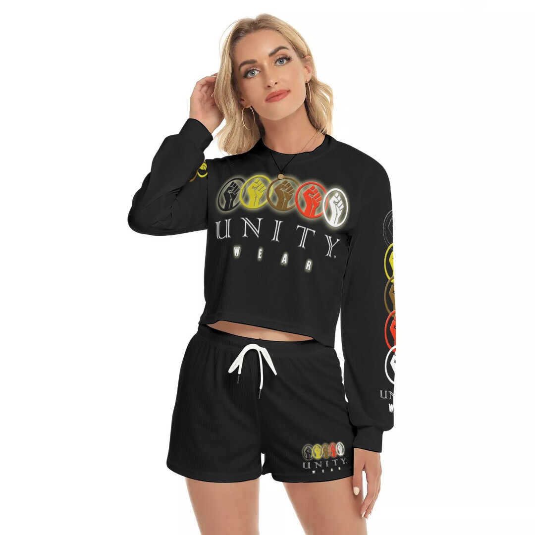 Unity Wear All-over Print Women's Short Sweatshirt and Pants Suit - Etsy