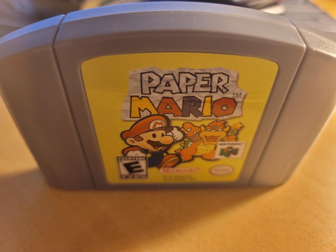 Paper Mario N64 Cartridge - Etsy