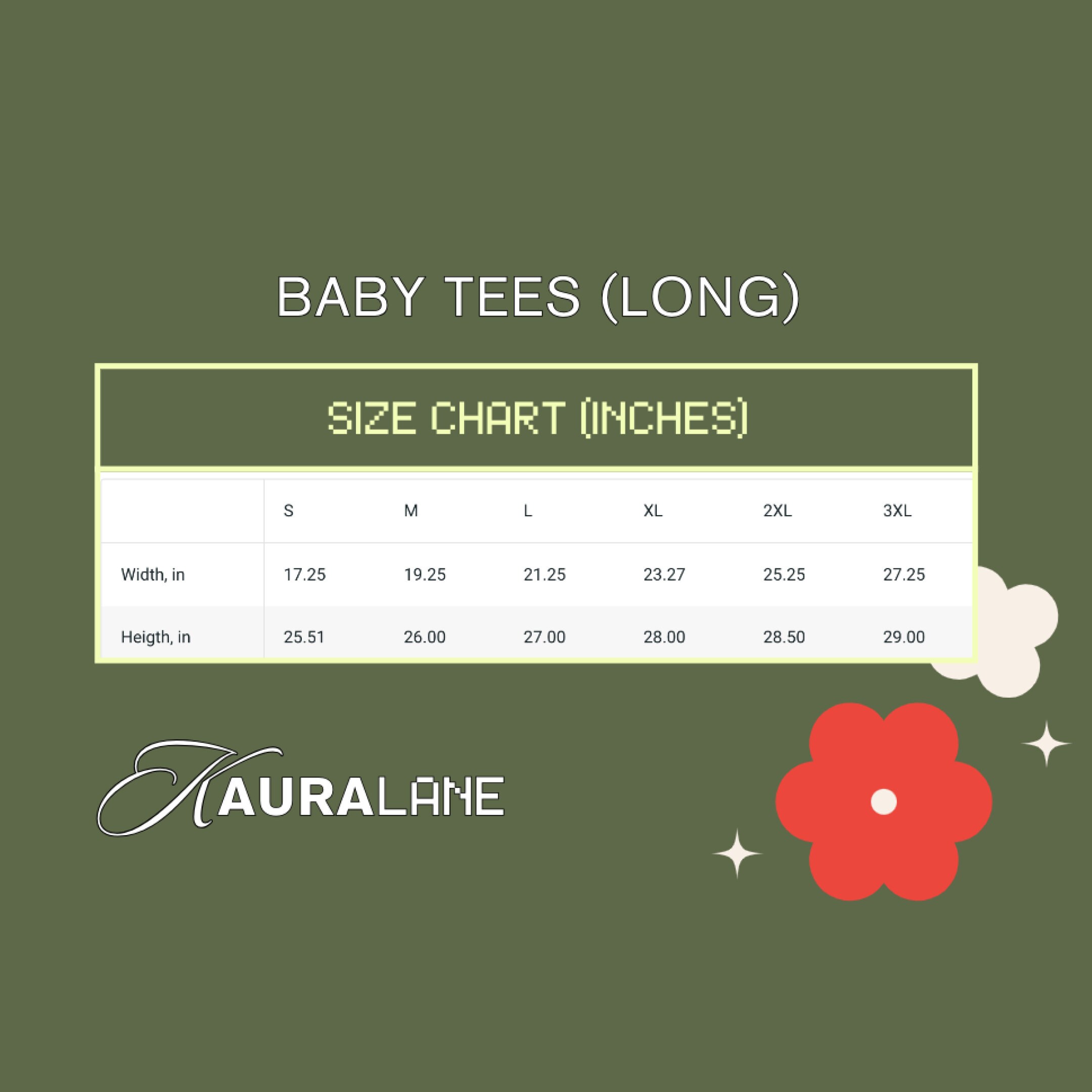 Hay Here's the Size Charts : - Etsy