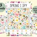 Spring I Spy, Spring Activities for Kids, Printable Easter Games - Etsy