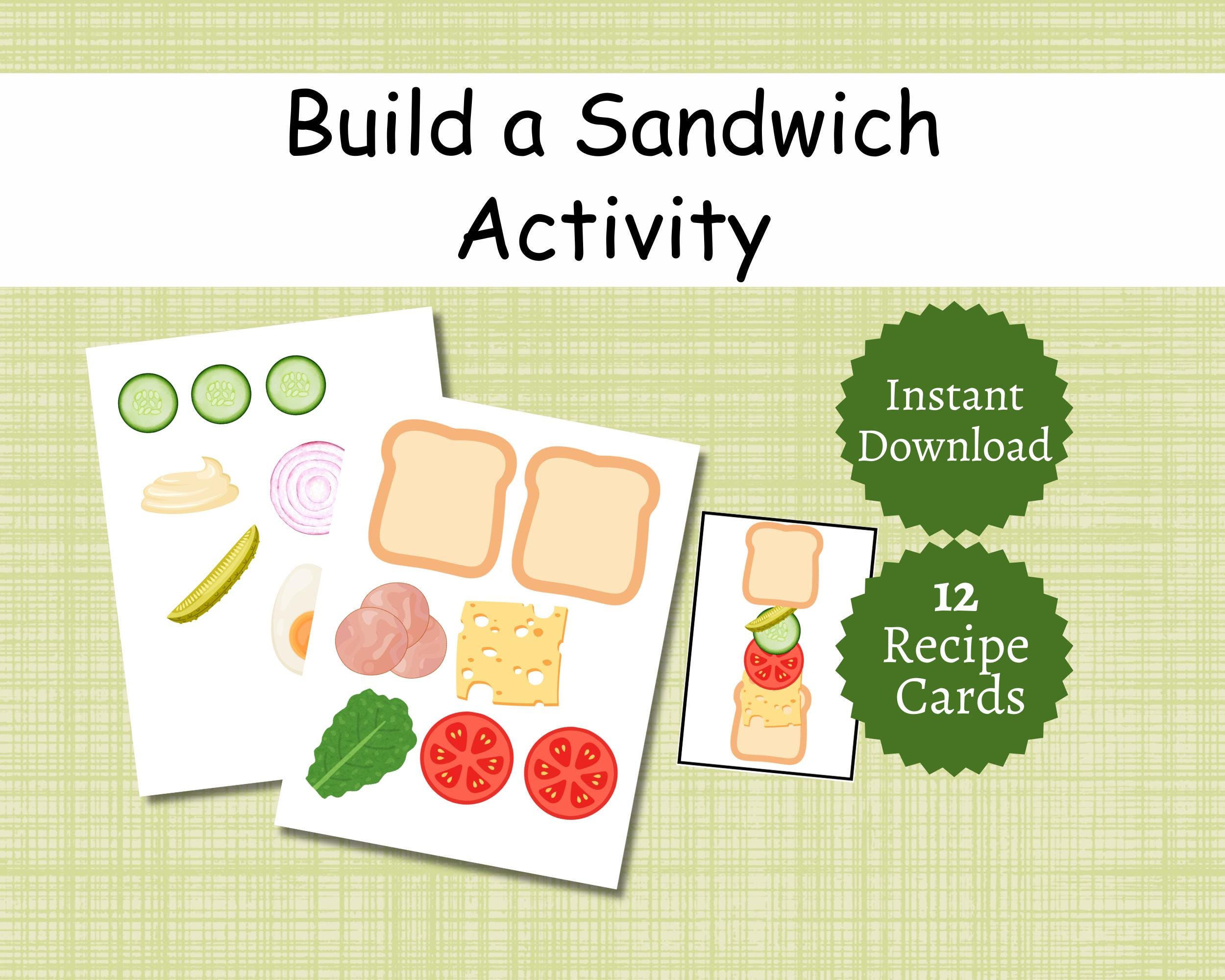 Build a Sandwich Activity for Kids, Printable Preschool Resource - Etsy